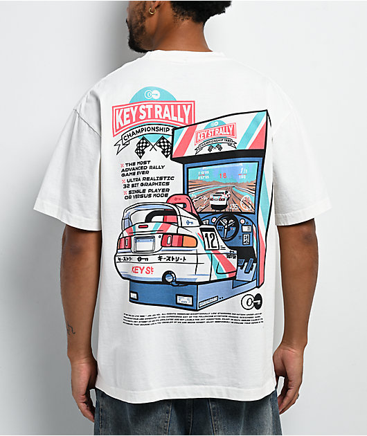 Key Street Arcade White T-Shirt | Zumiez
