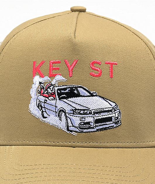 Key Street Bespoke Beige Snapback Hat | Zumiez