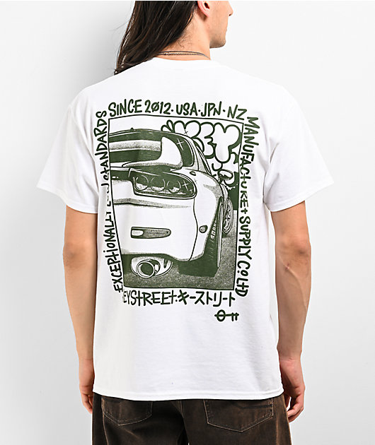 Key Street Halftone White T-Shirt | Zumiez