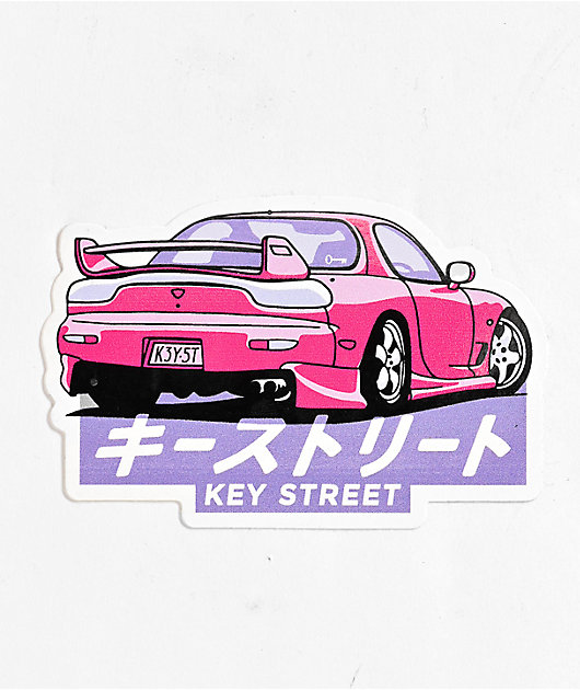 Key Street Kaiten Pink Sticker | Zumiez