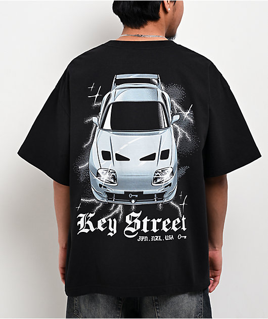 Key Street Lightning Black T-Shirt | Zumiez