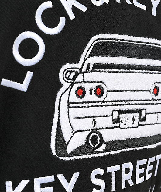 Key Street Lock And Key Black & White Varsity Jacket | Zumiez