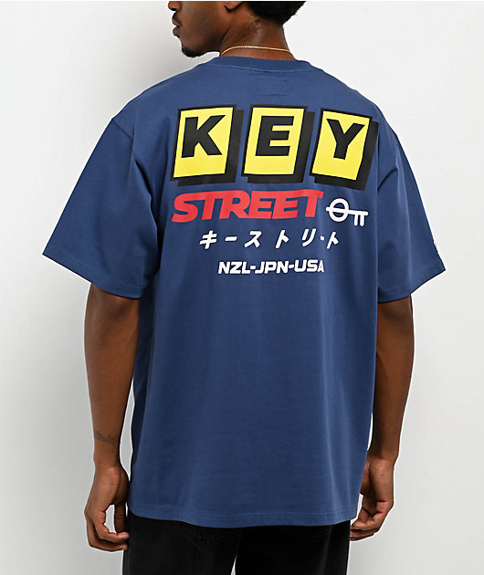 Key Street Navy Blue Pocket T-Shirt | Zumiez