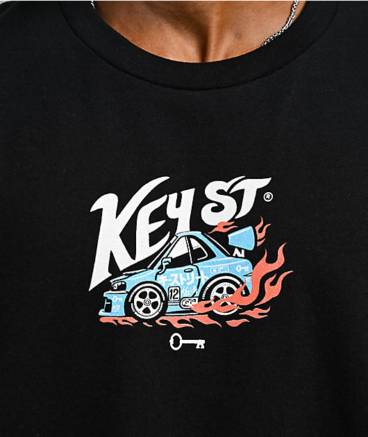 Key Street Racing Team Black T-Shirt | Zumiez