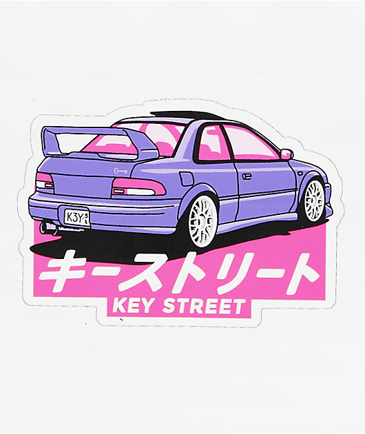 Key Street Seiza Purple Sticker | Zumiez