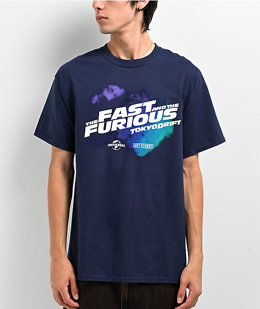 Key Street x Fast & Furious Tokyo Drift Navy T-Shirt | Zumiez