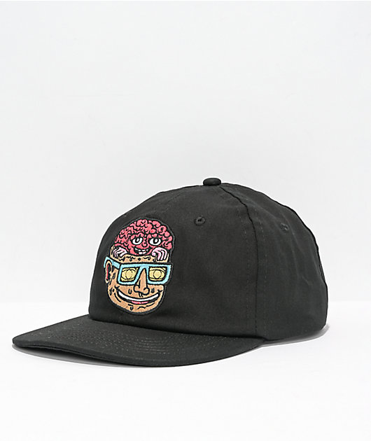 Killer Acid Flip Your Lid Black Strapback Hat | Zumiez