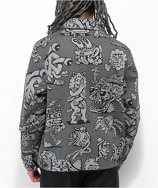 Killer Acid Freak Weirdos Black & Grey Chore Jacket