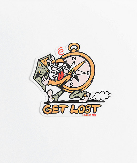 Killer Acid Get Lost Sticker | Zumiez