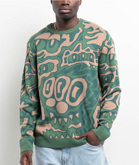 Killer Acid Jungle Vibes Green Sweater | Zumiez