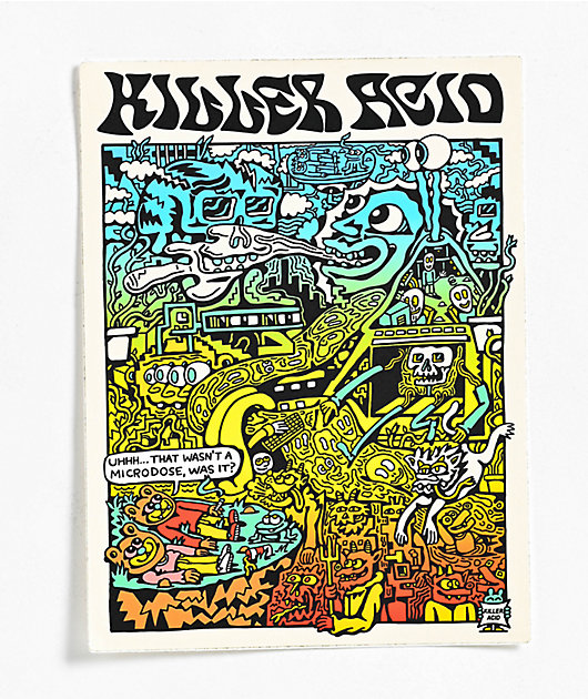 Killer Acid Microdose XL Sticker | Zumiez