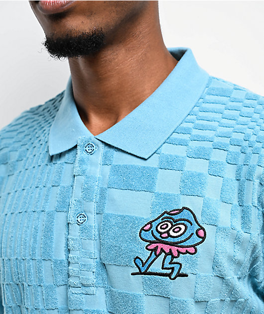 Killer Acid Scroom Blue Polo Shirt | Zumiez