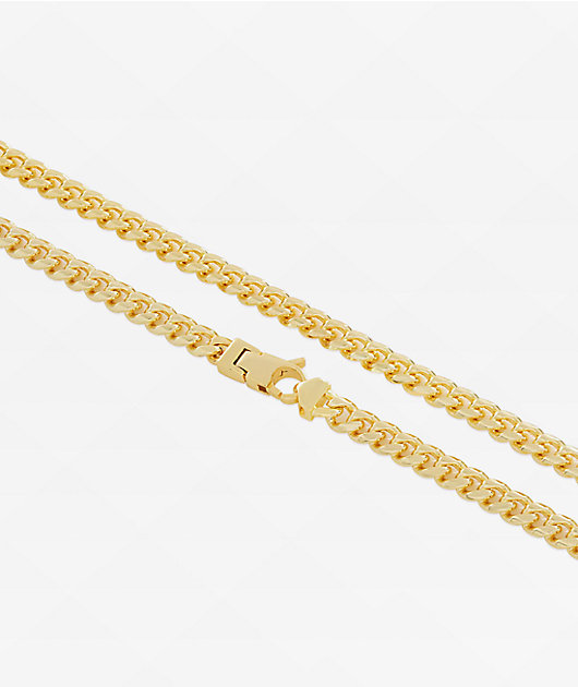 King Ice 20" Miami Cuban Gold Chain Necklace | Zumiez