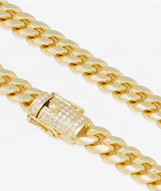 King Ice 24" Cuban 10mm Gold Chain Necklace | Zumiez