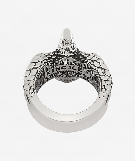 King Ice Biker Eagle Stainless Steel Ring | Zumiez