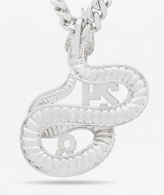 King Ice Black Mamba Eras 24" White Gold Chain Necklace | Zumiez