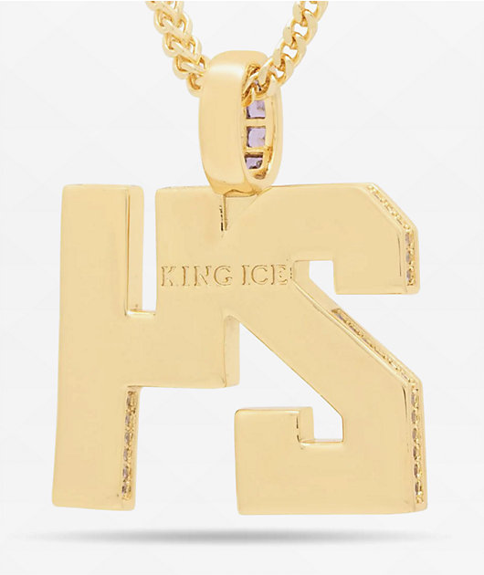King Ice Classic Number 24 24" Gold Chain Necklace | Zumiez