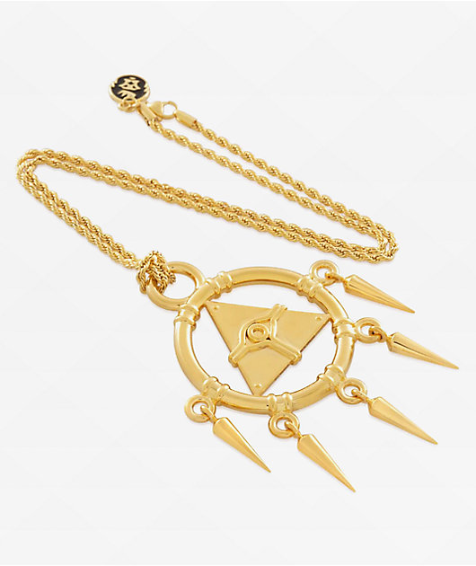 King Ice x Yu-Gi-Oh! Millennium Ring Gold Necklace | Zumiez