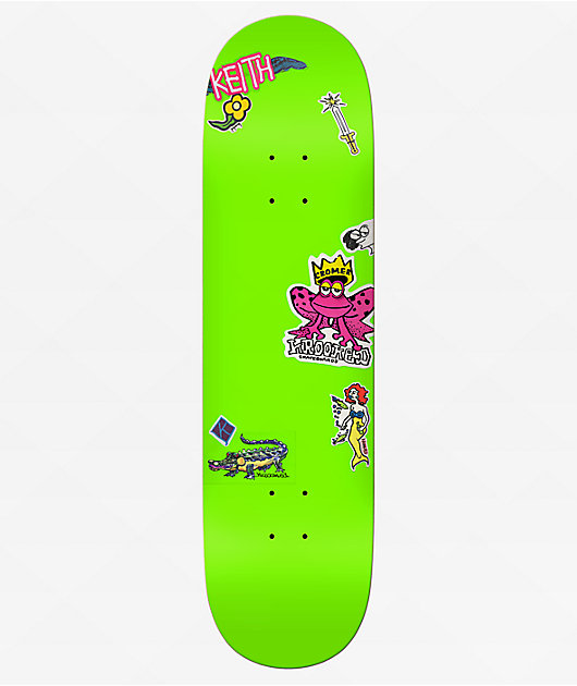 Krooked Cromer Neon Stickers 8.25" Skateboard Deck | Zumiez