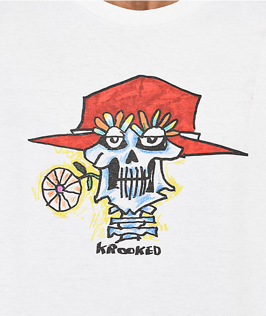 Krooked Muerte White T-Shirt | Zumiez