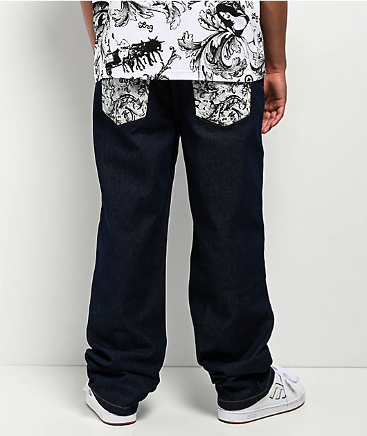 LRG Maiden Raw Indigo Loose Fit Jeans | Zumiez