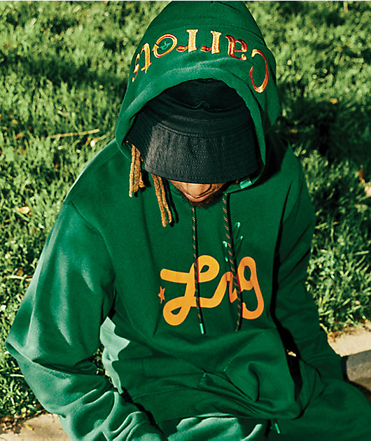 LRG x Carrots Lifted Script Hood Forest Green Hoodie | Zumiez