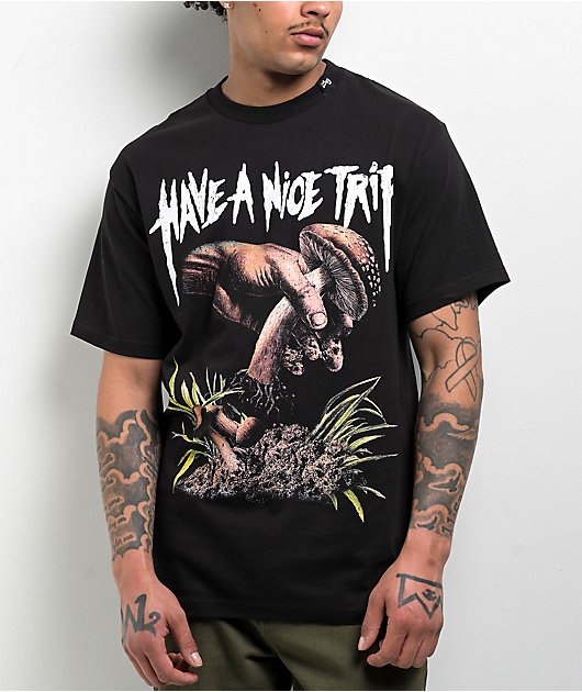 LRG x Push Trees Nice Trip Black T-Shirt | Zumiez