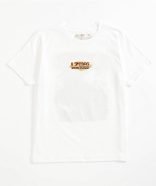 LZMFG Kids Safari Division Rally White T-Shirt | Zumiez