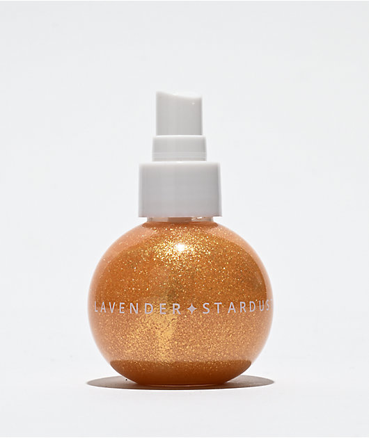 Lavender Stardust Disco Shimmer Gold Glitter Scented Body Mist | Zumiez