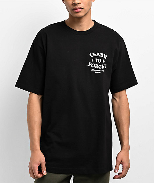 Learn To Forget Late Nights Black T-Shirt | Zumiez