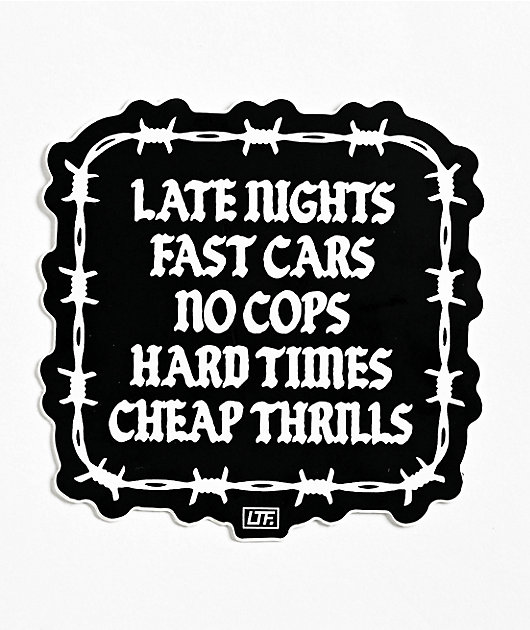Learn To Forget Late Nights Sticker | Zumiez