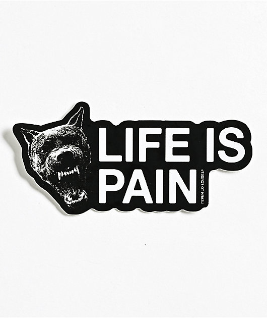 Learn To Forget Life Is Pain Sticker | Zumiez