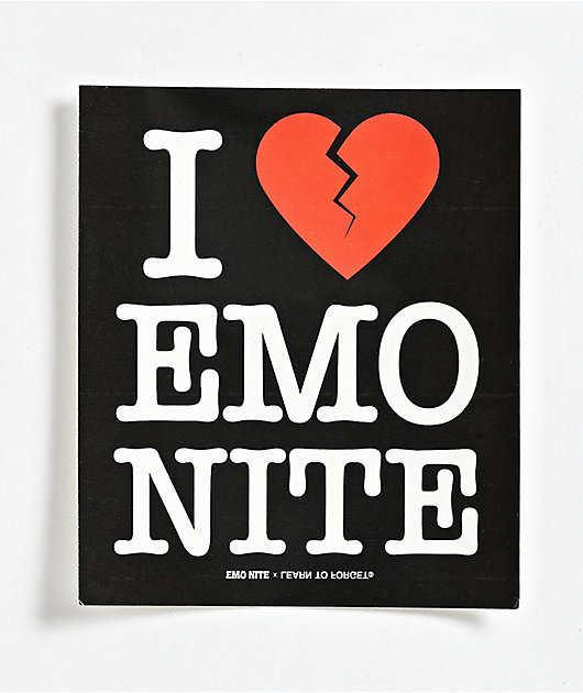 Learn To Forget x Emo Nite I Love Emo Nite Sticker | Zumiez