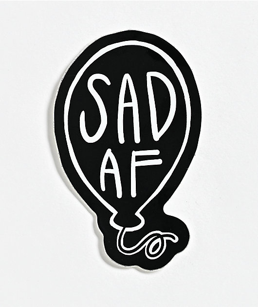 Learn To Forget x Emo Nite Sad AF Sticker | Zumiez