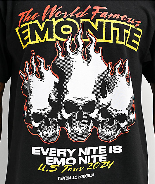 Learn To Forget x Emo Nite Tour Black T-Shirt | Zumiez