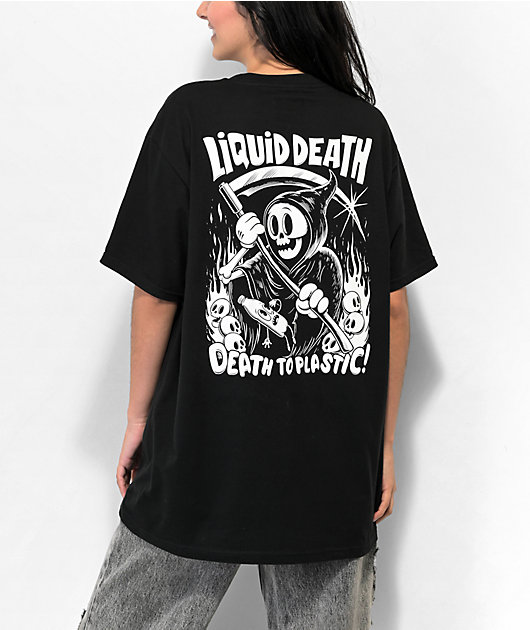Liquid Death Bottle Slaughter Black T-Shirt | Zumiez