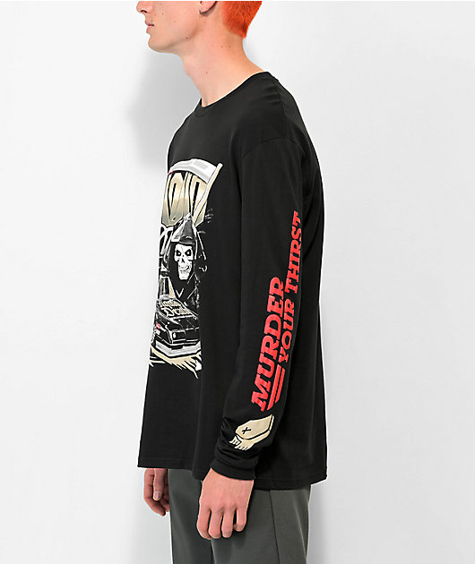 Liquid Death Roadkill Black Long Sleeve T-Shirt | Zumiez