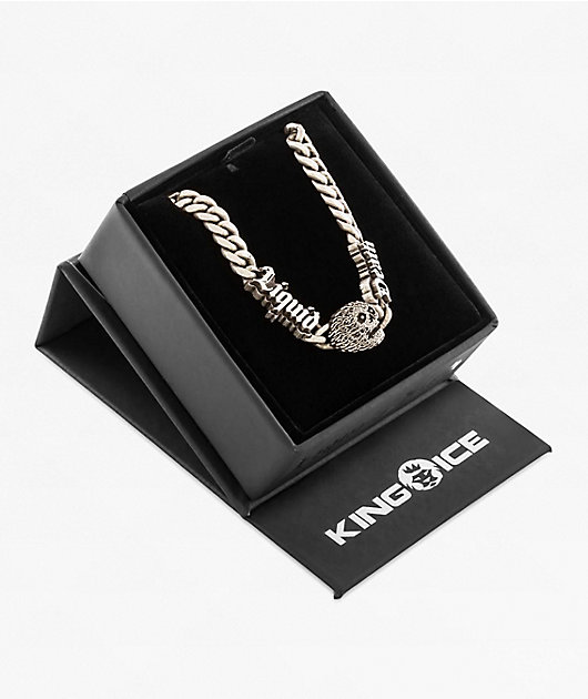 Liquid Death x King Ice Skull 8mm 20" Cuban Link Chain Necklace | Zumiez