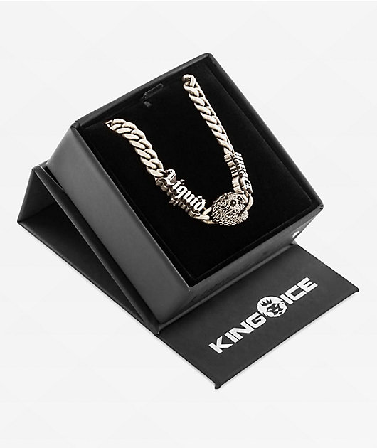 Liquid Death x King Ice Skull 8mm Cuban Link Bracelet | Zumiez