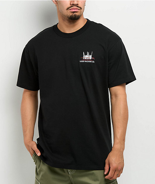 Loser Machine American Rights Stock Black T-Shirt | Zumiez