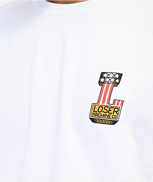 Loser Machine Free Hand White T-Shirt