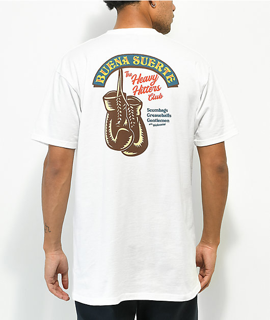 Loser Machine Heavy Hitters White Pocket T-Shirt | Zumiez