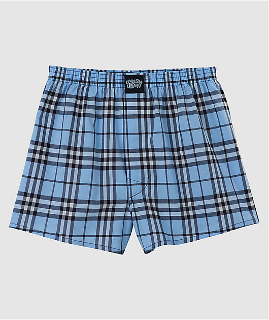 Lousy Livin Blue Checker Boxers | Zumiez