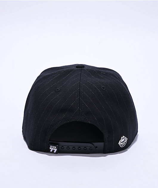 Lowrider Pinstripe Metal Golo Black Snapback Hat | Zumiez