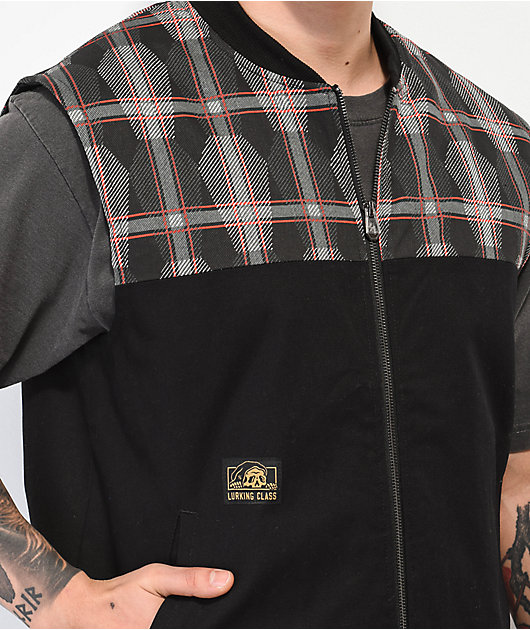 Lurking Class By Sketchy Tank Coffin Plaid Black Vest | Zumiez