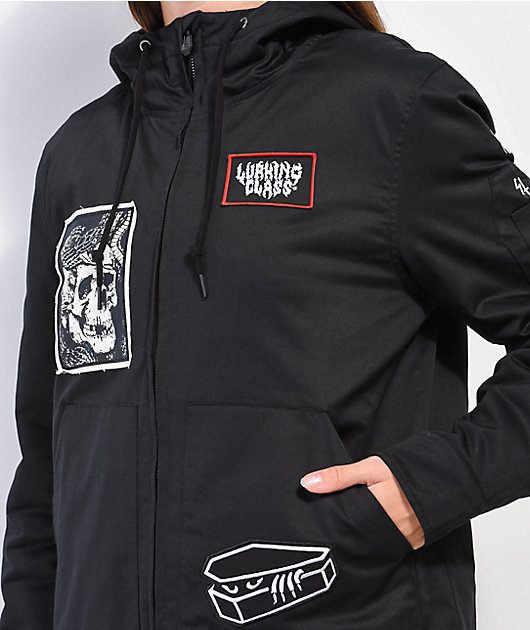 Lurking Class By Sketchy Tank DIY Patch Black Jacket