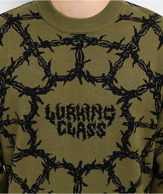 Lurking Class by Sketchy Tank Barbed Web Olive Sweater | Zumiez