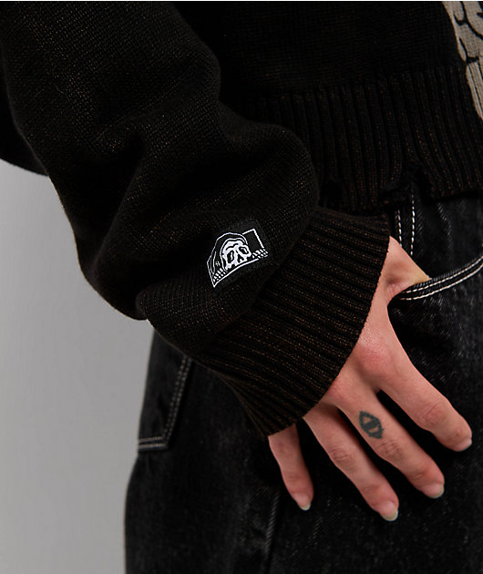 Lurking Class by Sketchy Tank Don't Pray For Me Black Crop Sweater | Zumiez