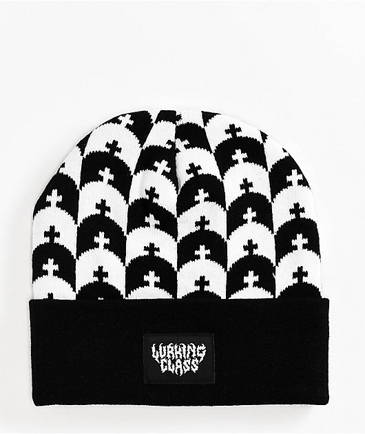 Lurking Class by Sketchy Tank Graves Box Logo Black & White Beanie | Zumiez