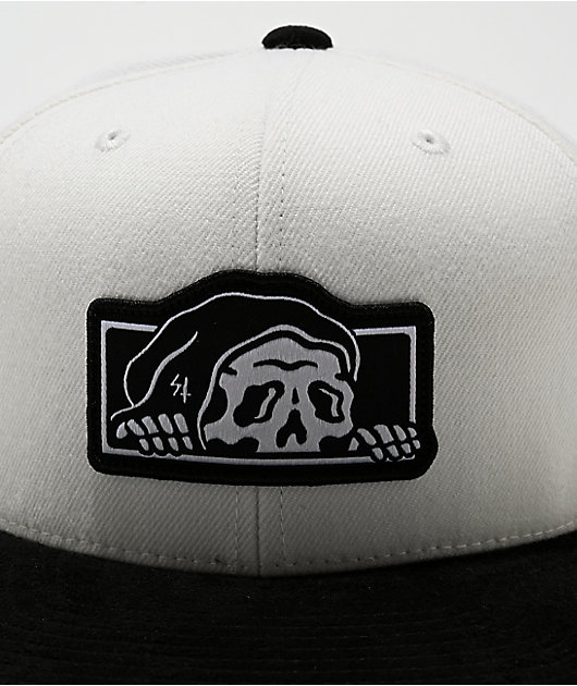 Lurking Class by Sketchy Tank Logo Black & White Snapback Hat | Zumiez